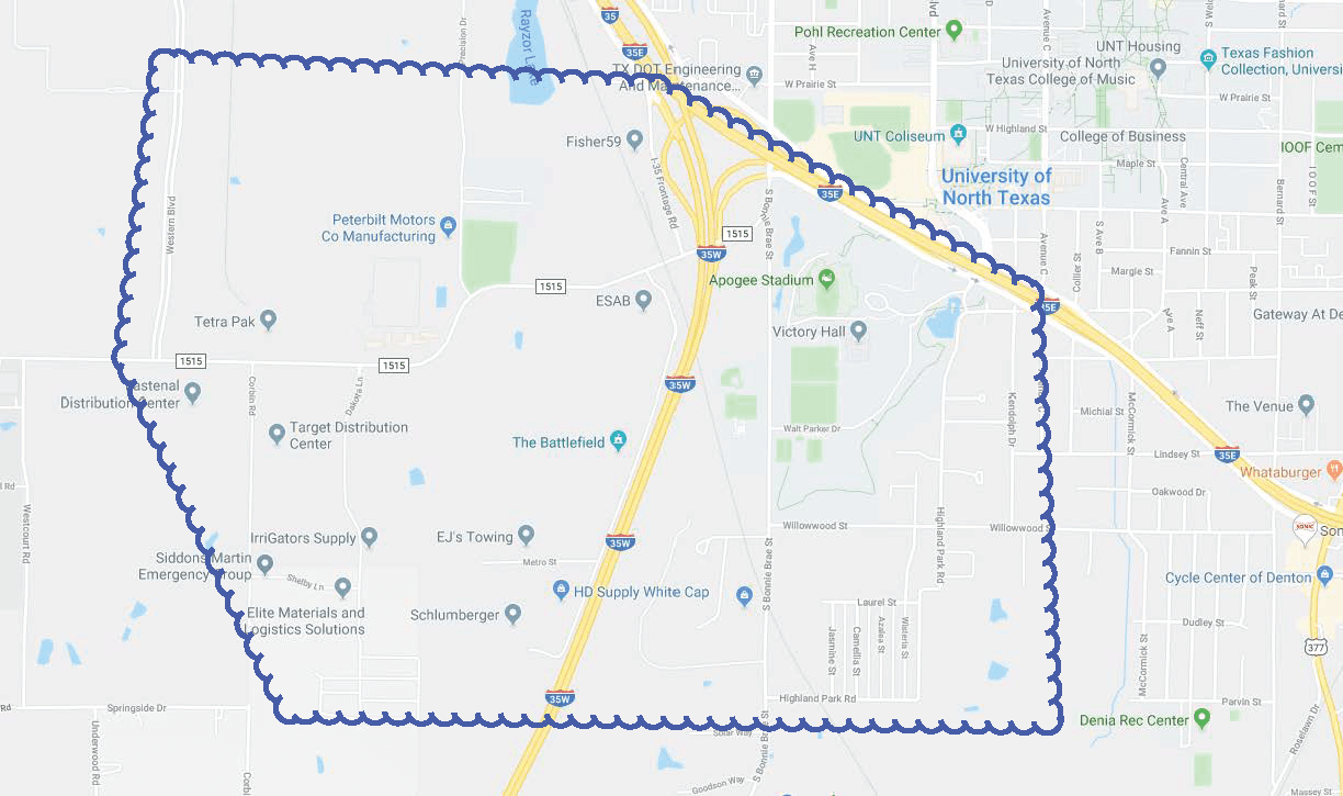Denton Map